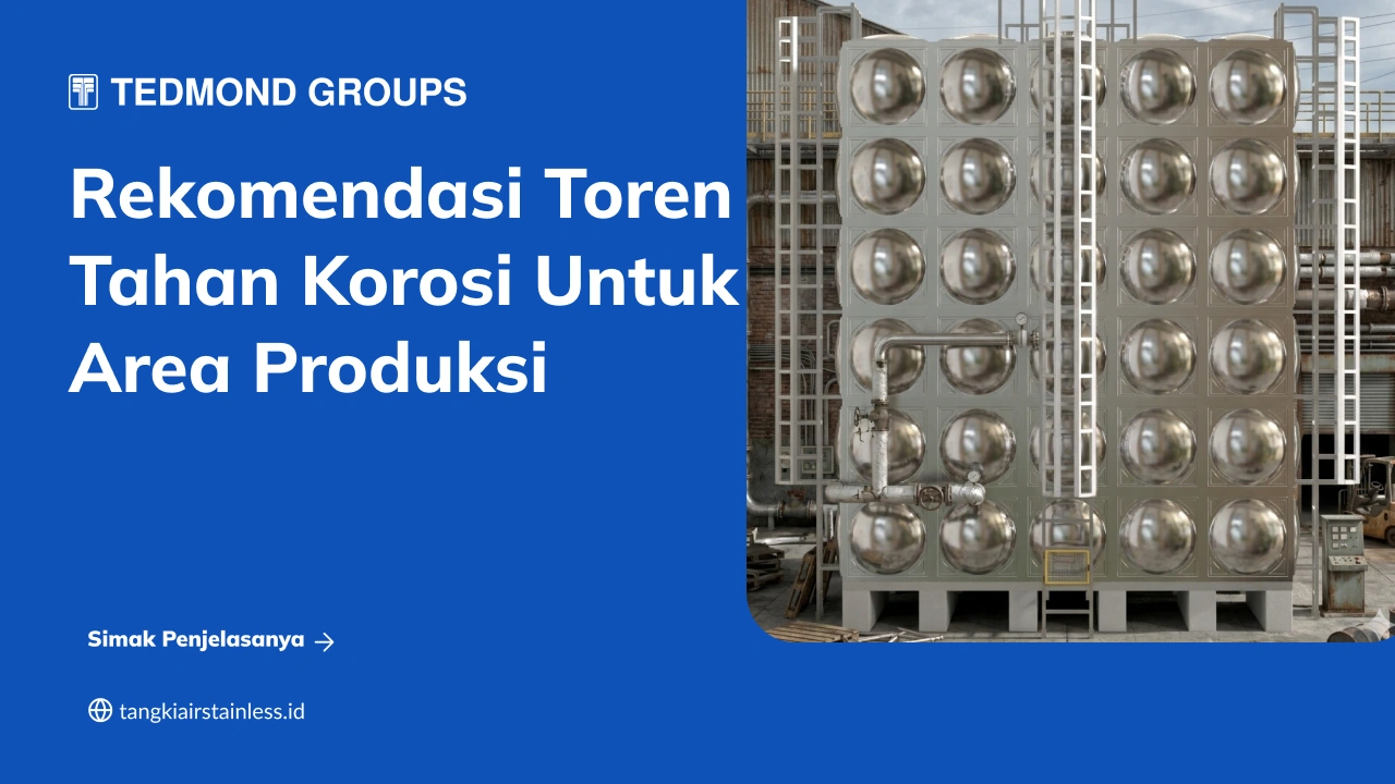 Rekomendasi Toren Tahan Korosi untuk Area Produksi - Toren Air Stainless